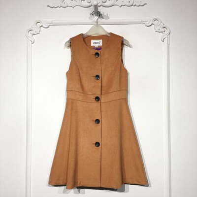 潮系列 8288S119 时尚毛呢连衣裙品牌女装折扣颦