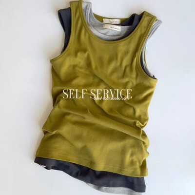 class韩国直邮030407 self service 韩代2026款  简约百搭小背心