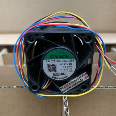原装SUNON/建准4028 4CM PF40281BX-D330-S99 12V 13.80W PWM风扇