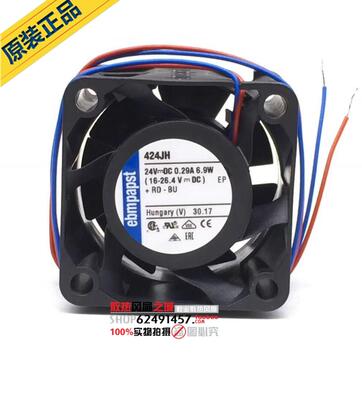 全新原装ebmpapst 424JH 24V 6.9W 4028 4厘米 高转速 直流散热风