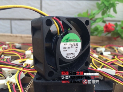 SUNON/建准 KD1204PKB1 4020 12V 1.0W 4CM 三线交换机静音风扇