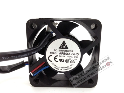 原装台达 5020双滚珠 5cm服务器风扇12V 0.24A AFB0512VHD-FOO