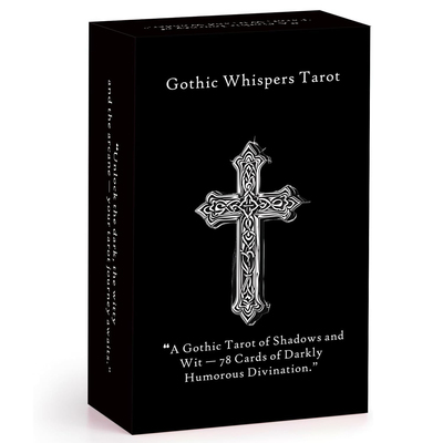 原创黑色阴影塔牌Gothic Whispers Tarot天地盖12X7 英文卡牌游戏
