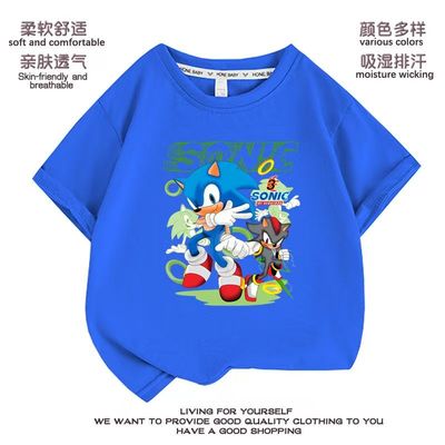 跨境游戏Steal a Brainrot 山海经纯棉短袖T恤男女童学生休闲上衣