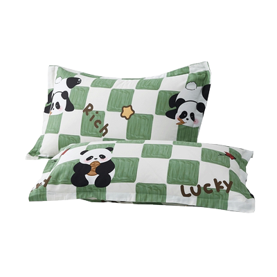 纯棉枕套一对装不含枕芯