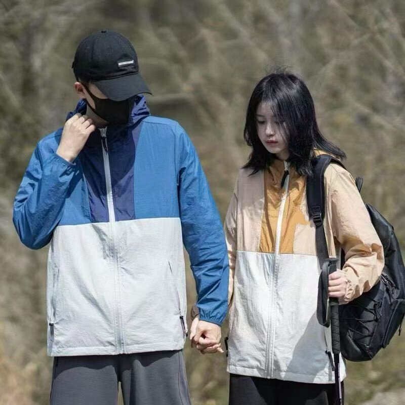 防晒衣 2026新款四色立体拼接三防男女同款外套夹克