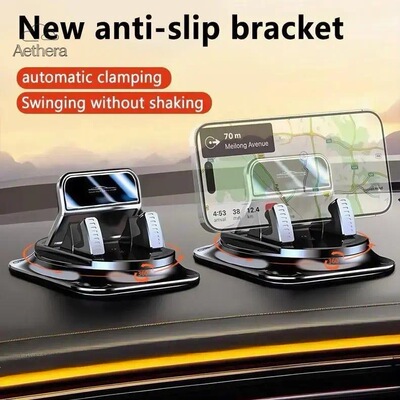 360 Rotatable Dashboard Car Phone Mount Reusable NonSlip No