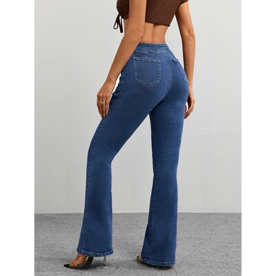 M 32631 Stretch Flared Jeans 修身喇叭裤 亚马逊欧美跨境