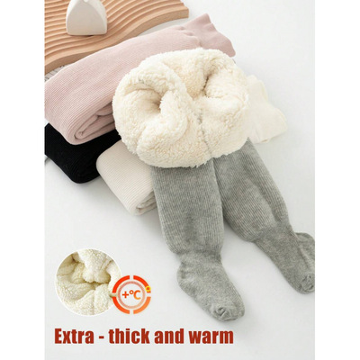 X 44395 Kids Fleece Tights 儿童加绒裤袜跨境速卖通
