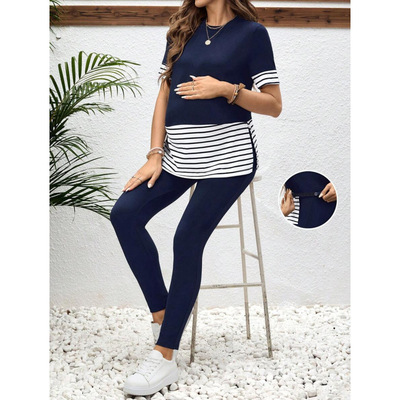 Z 92722 Women's loose printed 2 piece set 女士宽松印花两件套