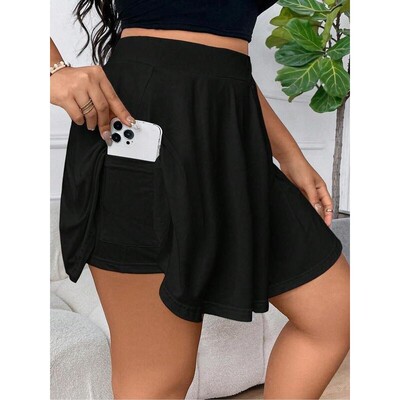 E 55452 Quick-Dry High-Waist Tennis Skirt 运动短裙