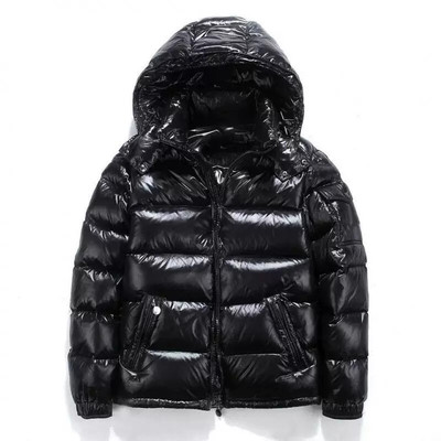 New Glossy Down Jackets Men Jackets Short Winter Hooded