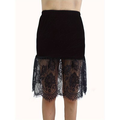 M 26771 Asymmetrical Lace Skirt 不规则蕾丝半身裙 欧美跨