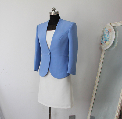 雅时捷定做女艺考生面试主持人播音员上镜装小西装B001