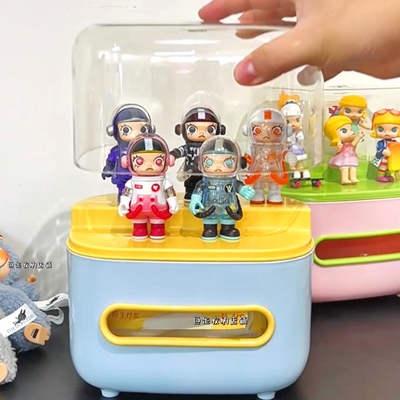 茉莉宇航员二代SPACEmolly100%周年系列收纳盒桌面抽纸盲盒展示盒