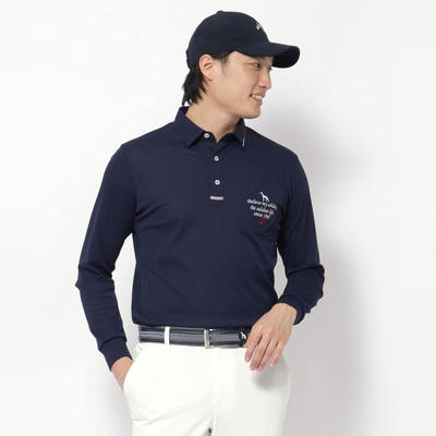 日本正品25年夏款Adabat高尔夫球golf男装长袖POLO衬衫速干防晒