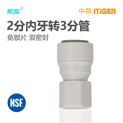 中荷2分内丝转3分PE管直通