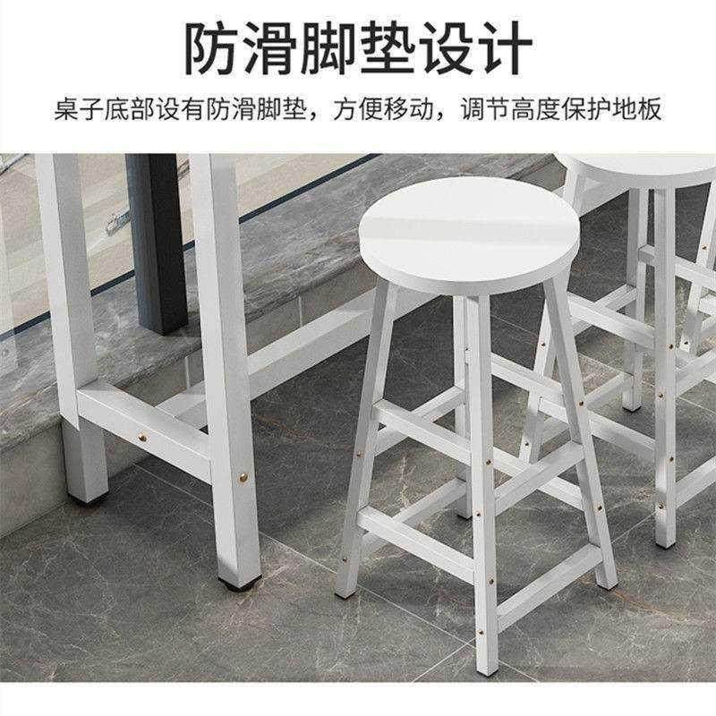 现货速发吧台桌家用简约圆角小吧台窄桌子酒吧长条桌子餐桌奶茶店