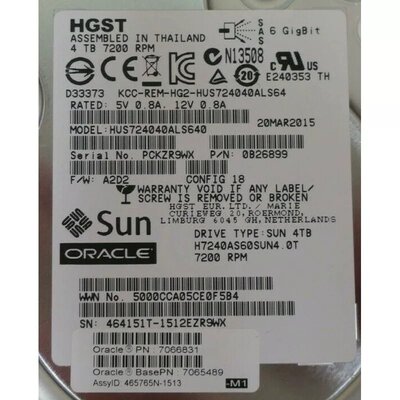 议价 HGST Ultrastar 4TB SAS Hard Drive HDD Enterprise HUS