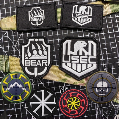 逃离塔科夫游戏周边徽章战队臂章 USEC BEAR士气章刺绣魔术贴包贴