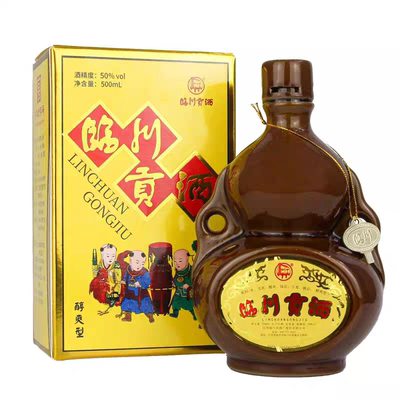 量大优惠500mlx6临川贡酒高贡葫芦瓶50度醇爽型白酒江西产