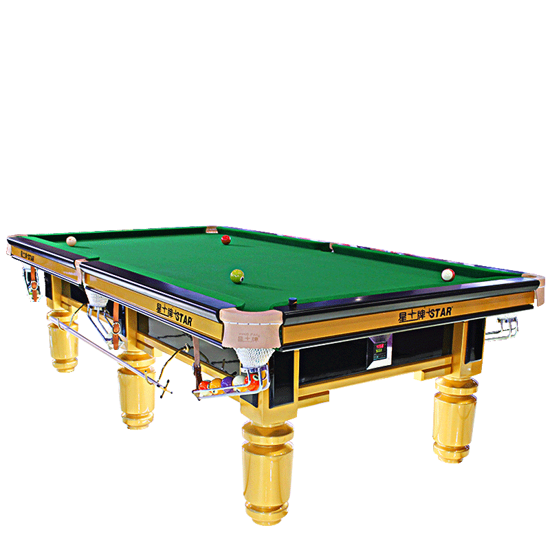 星牌中式世锦赛台黑八国标台球桌