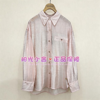 TeenieWeenie小熊26夏时尚微宽松垂感衬衫TTYA2625W4A YA2625W4A