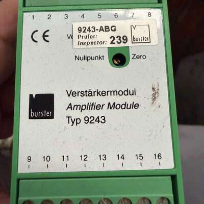 BURSTER 9243-ABG放大器模块，德国原装，拆机件--议价商品