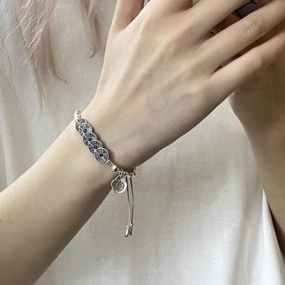 五帝钱手链山鬼花钱手工编织手绳