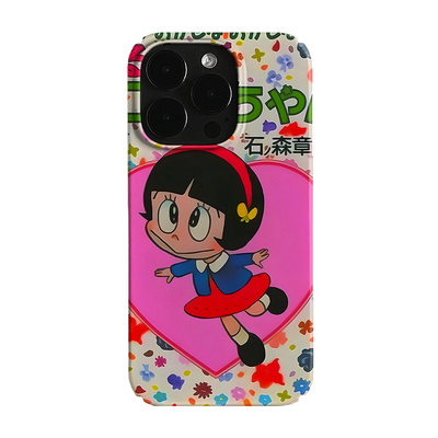 涂鸦卡通女孩艺术小众适用高级感卡通iPhone16pro+苹果15promax菲林手机壳新款13/1214proVIVO90