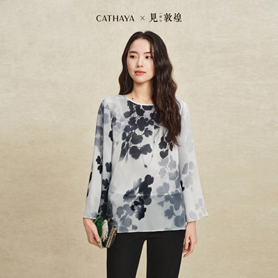 CATHAYA/凯喜雅圆领长袖上衣ZZK1FOJN024