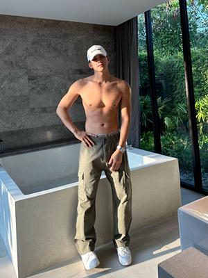 JZD美式复古直筒百搭工装休闲裤