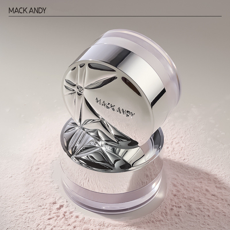MACKANDY散粉提亮肤色细腻定妆蜜粉饼持久控油遮瑕隐形毛孔防脱妆