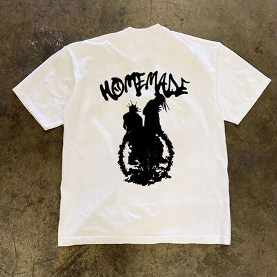 潮牌短袖t恤设计感街头潮牌小众设计摇滚印花重磅inst恤男女同款