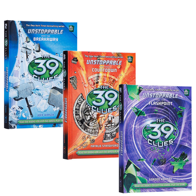 英文原版 The 39 Clues 39条线索系列3本 Scholastic学乐出版桥梁章节小说冒险故事书中学生英语课外阅读书籍读物正版进口 ...