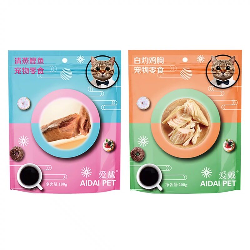 爱戴爱戴猫条鸡胸肉条吞拿鱼小肉条猫咪零食成猫幼猫营养增肥200g