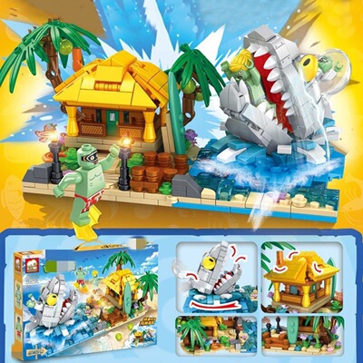 巨象JX90164僵尸巨浪沙滩儿童益