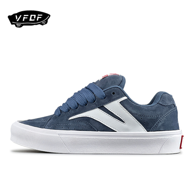 VFDF 牛仔蓝男女透气板鞋2024秋季新款情侣百搭低帮运动休闲鞋