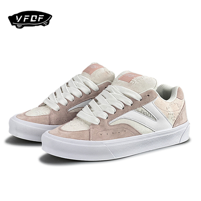 VFDF 小众百搭休闲低帮帆布鞋高颜值设计蜜桃粉潮流时尚耐磨板鞋