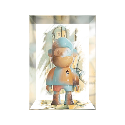 立体主义500%大娃潮玩展示盒