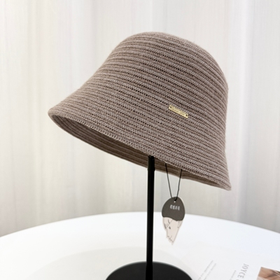 正品日本和纸羊毛渔夫帽子女士2025秋冬新款盆帽高级百搭水桶帽