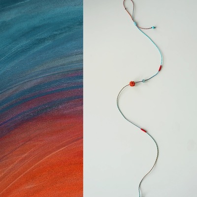 QIANTAO「玲珑」百搭编绳天然南红A货蓝水翡翠转运珠吊坠项链女生