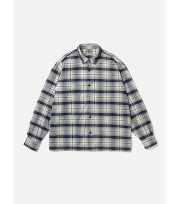 春夏新款真丝斜纹布复古格纹衬衫