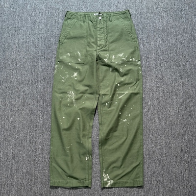 【现货】AURALEE 25aw Baggy baker pant 油漆做旧宽松宽松工装裤