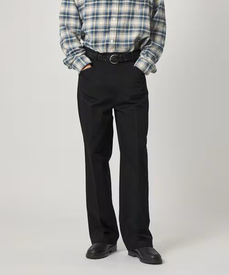 春夏新款棉纤维混纺垂感休闲西裤