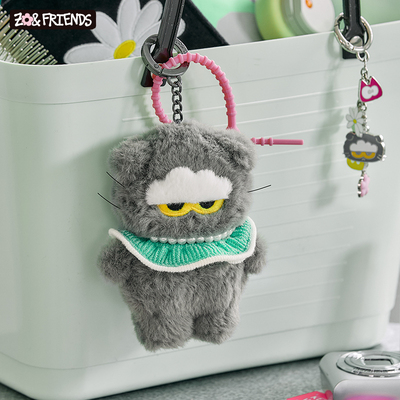 ZO&FRIENDS NEW COLLECTION ZOA毛绒钥匙扣 LINE FRIENDS连我朋友