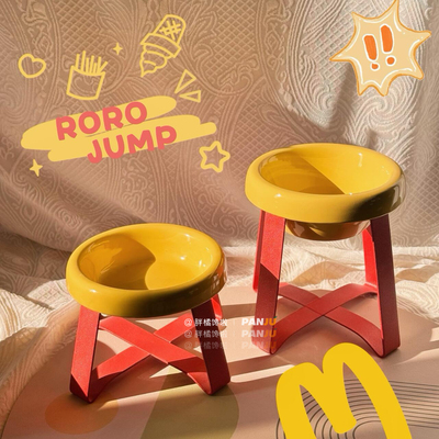 pecolo深口碗陶瓷碗水碗浅口碗宠物狗盆猫咪粮食盆陶瓷防打翻护颈