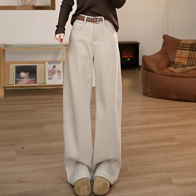 窄版直筒简约百搭显瘦休闲牛仔裤