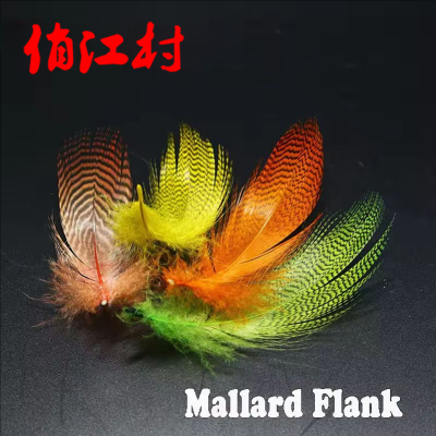 飞钓毛钩绑制材料 野鸭毛 绿头鸭 Mallard Flank 手工精选
