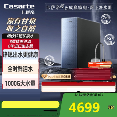 卡萨帝净水器锌锶矿泉1000G净水机双出水反渗透CKC1000-RSC1U1